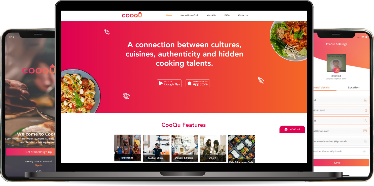 COOQU - Homemade Food In Australia | On-Demand Food Delivery App